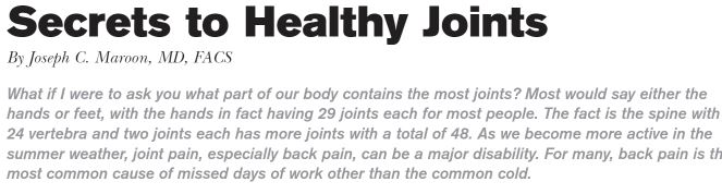 Dr Joseph Maroon Blog Posts